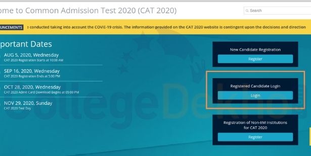 CAT 2020 Login - Forgot Password, Username, Steps to Retrieve ...